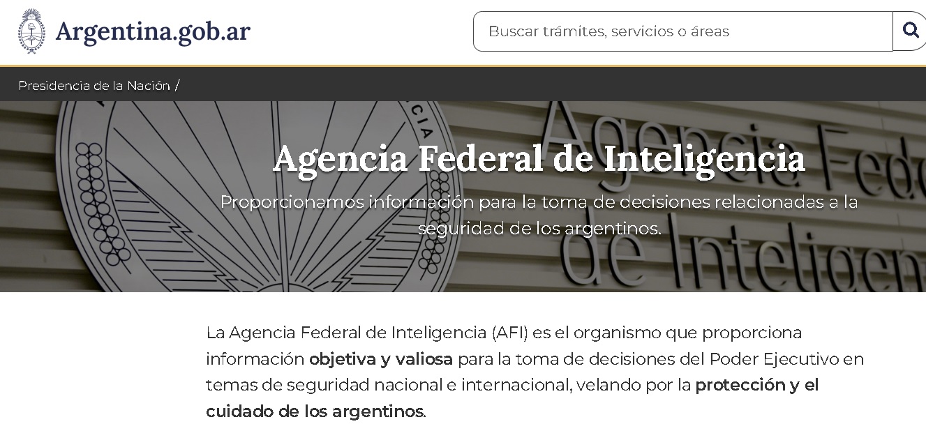 EL Presidente Milei reestructura la Agencia Federal de Inteligencia ...